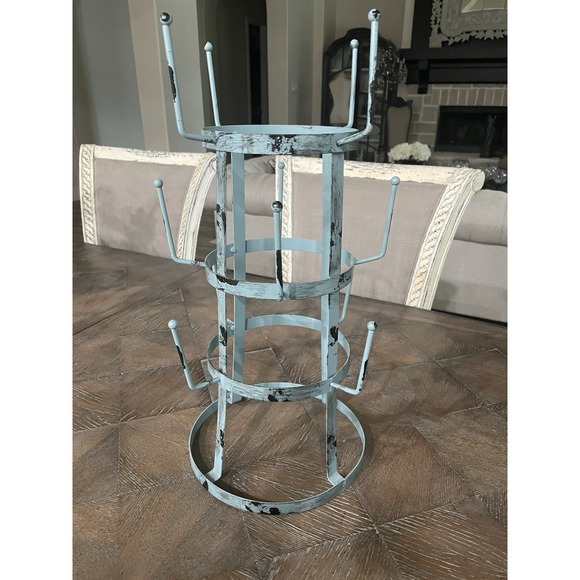 The Unbranded Brand | Dining | Blue French Style 3tier 2 Mug Tree Metal ...